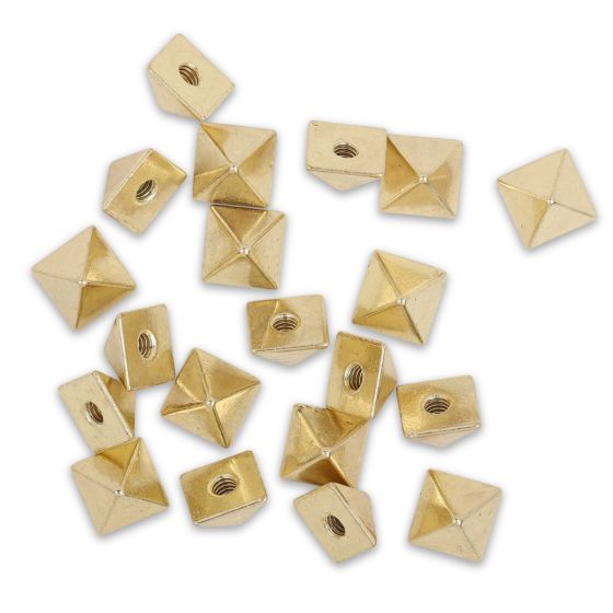 Brass 4-sided Size13 Pyramid Spike