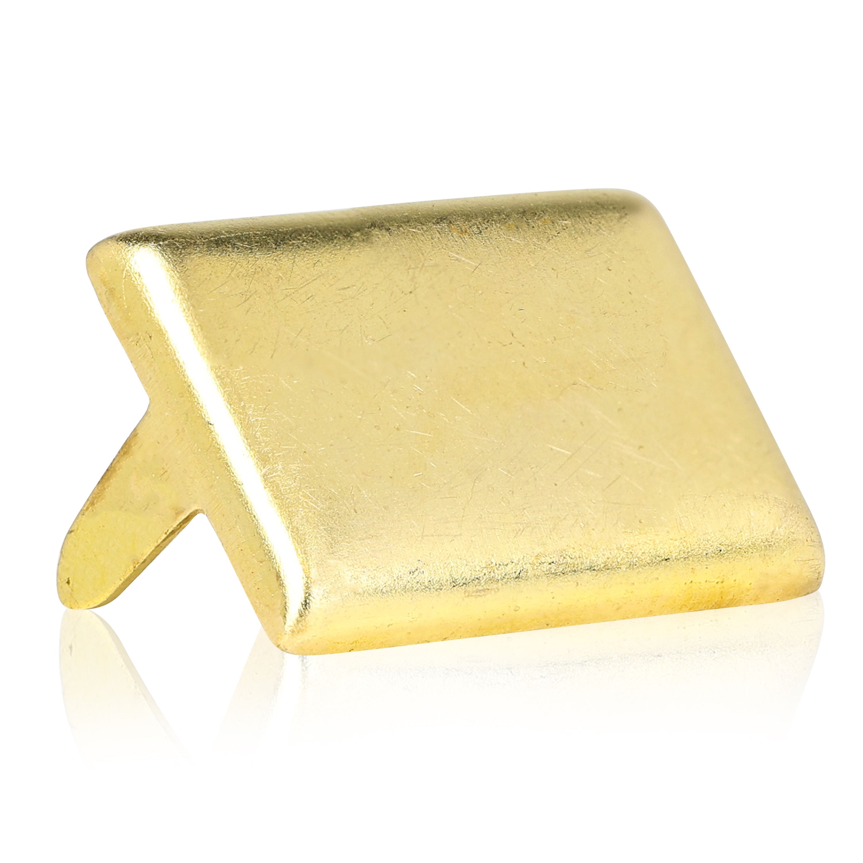 Large Rectangle Brass Studs