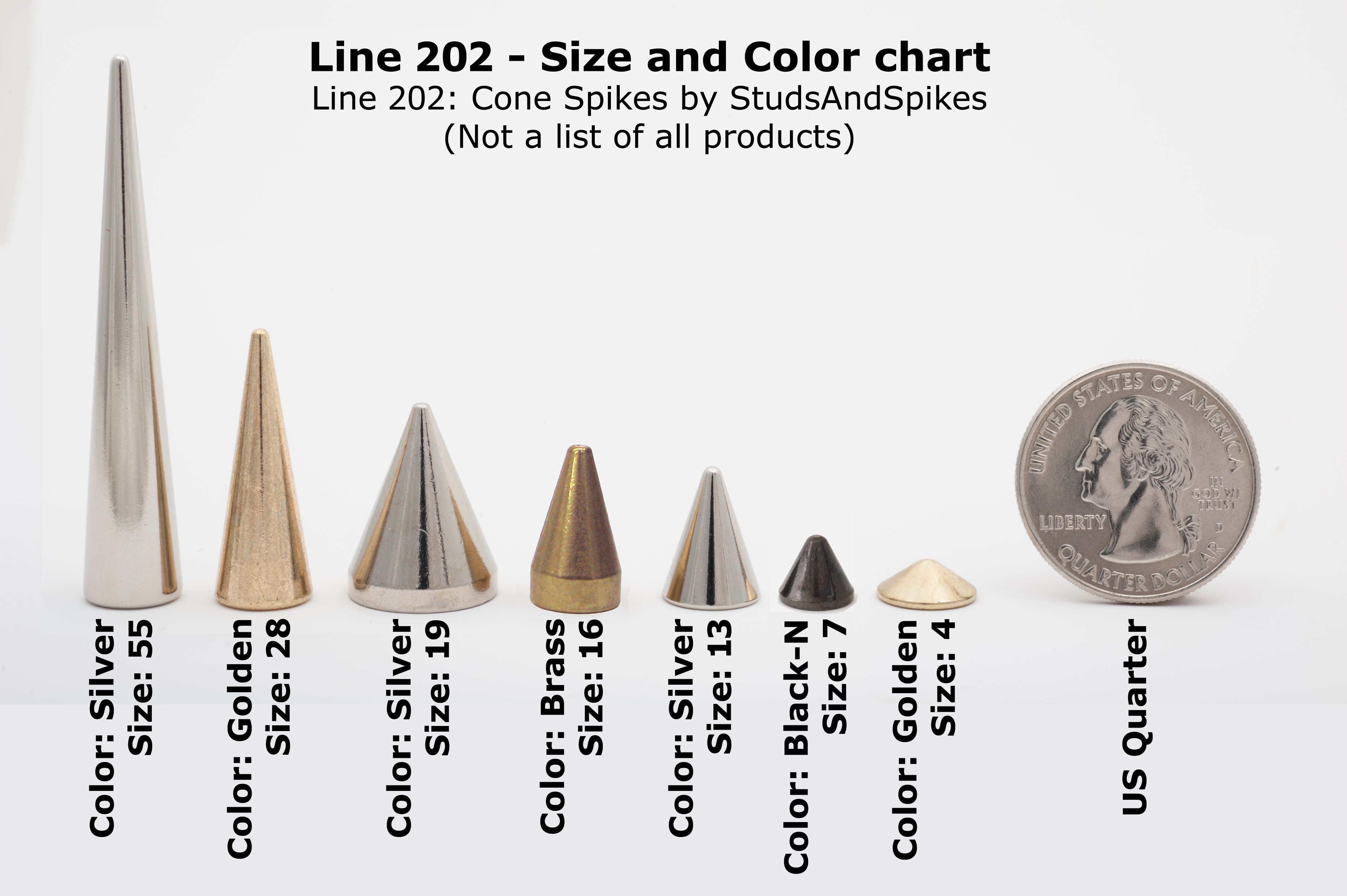 spike - Cone (Size 13) Silver