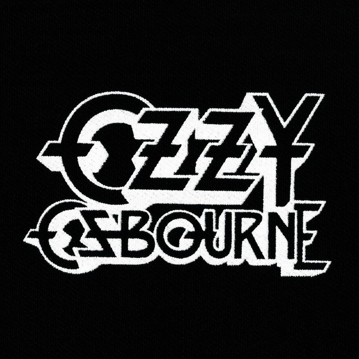 Ozzy Osbourne band font logo patch